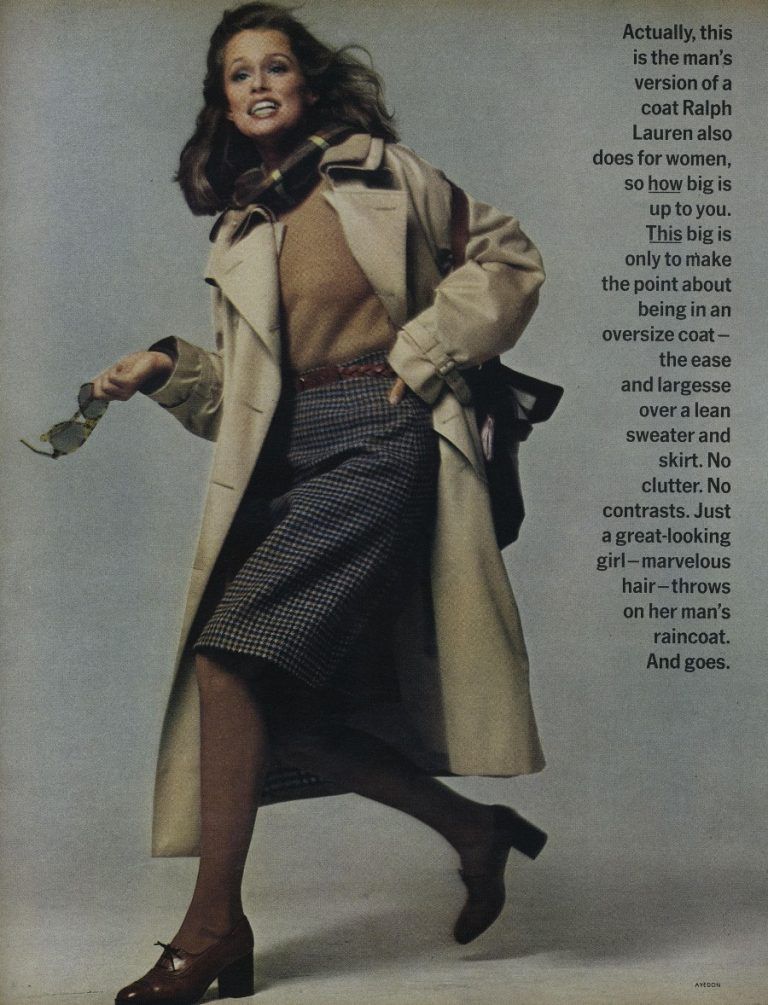 Lauren Hutton by Richard Avedon for US Vogue August 1973